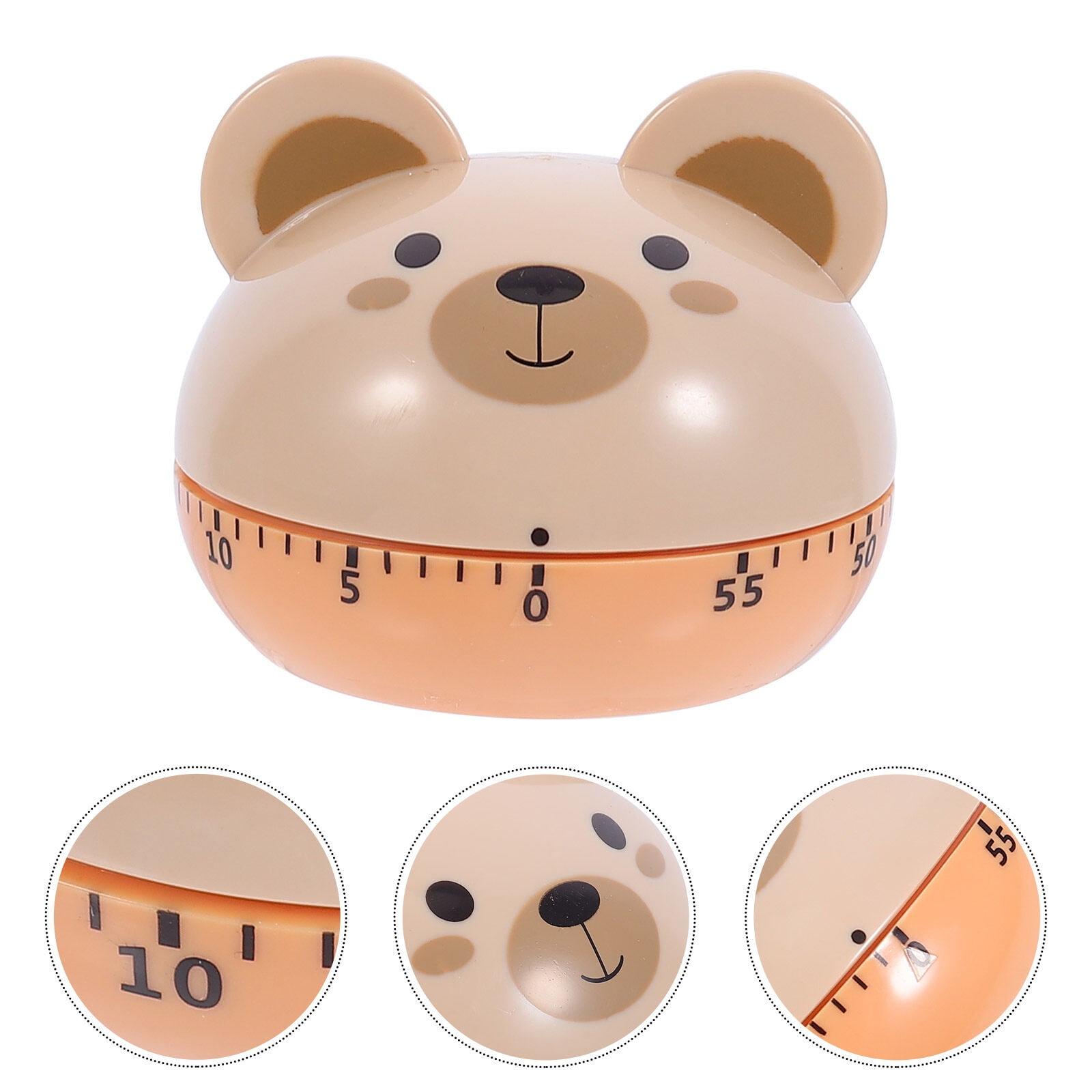 TABLZONE Manual Minute Timer Bear Shape Khaki 1Pack - Walmart.com