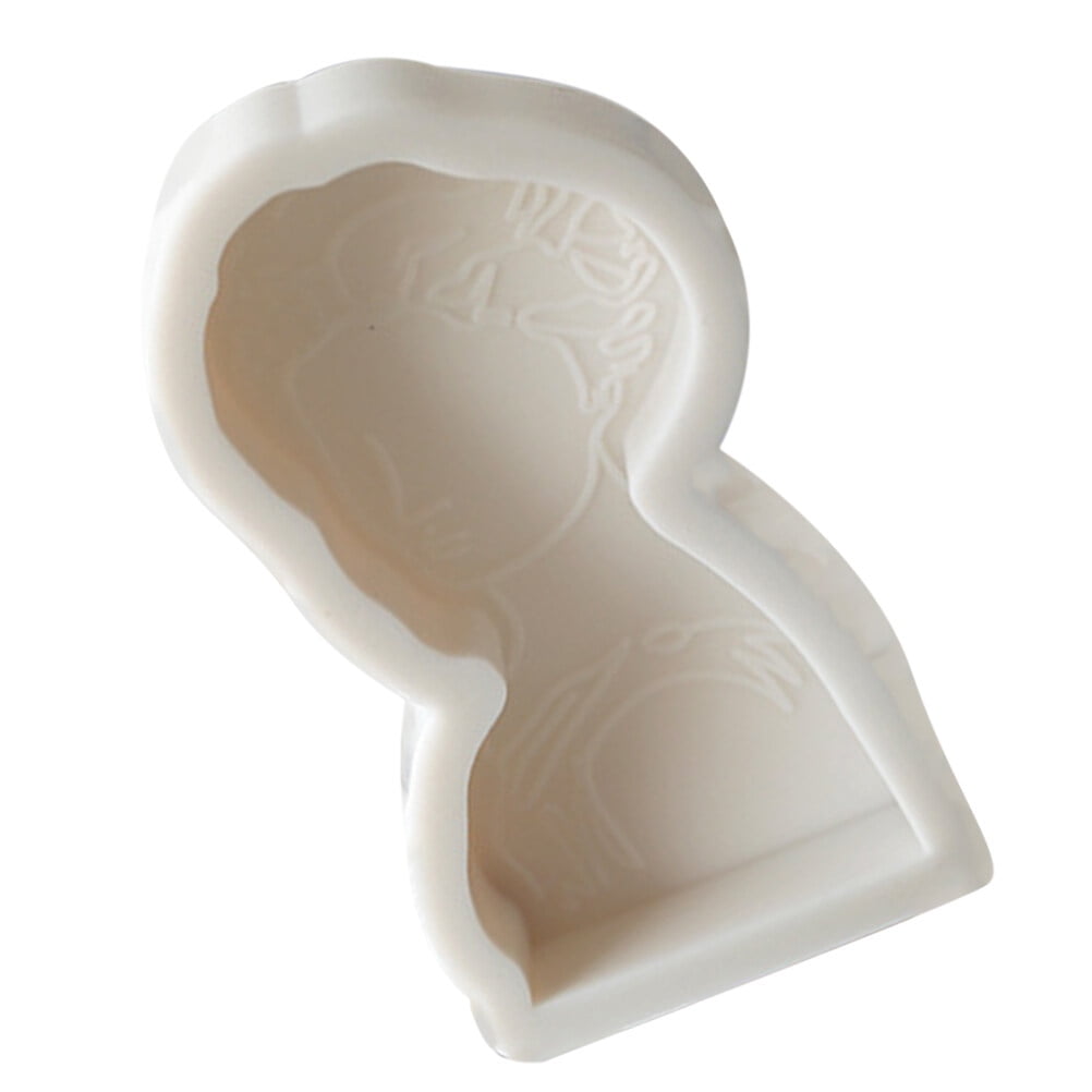 TABLZONE 1Pack Silicone Cake Mold White DIY Craft Making Portrait Shape ...