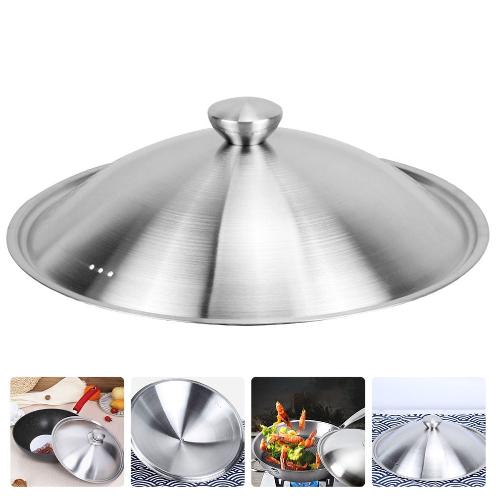 TABLZONE Stainless Steel Universal Lid for Large Frying Pans and ...
