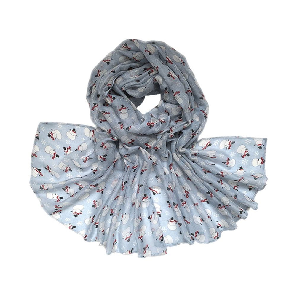 TABLZONE 1Pack Winter Scarf For Woman Voile Light Style Christmas ...