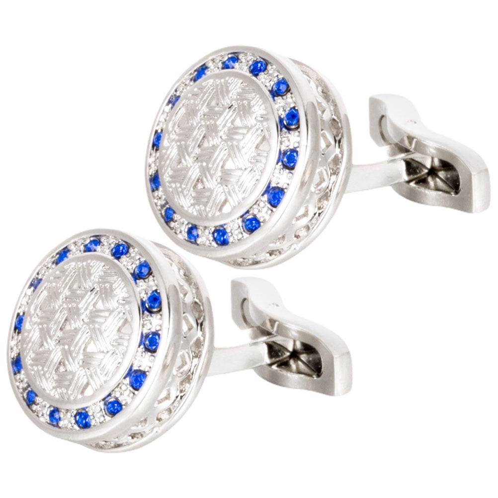 TABLZONE 1 Pair of Cuff Link Set for Mens in Classic Round Accessories ...