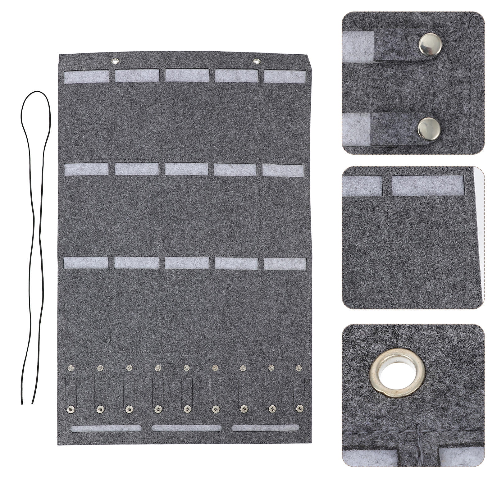 TABLZONE 1Pcs Hanging Wall Jewelry Organizer Square Grid Design for ...