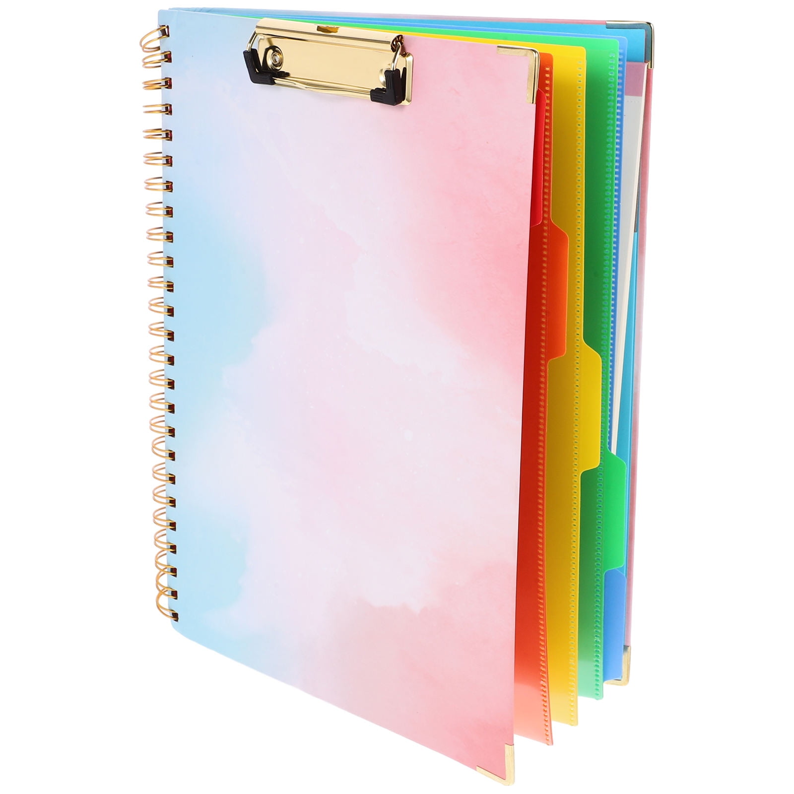 TABLZONE Back to School Clipboard Notepad Spiral Notebook Multi Color ...