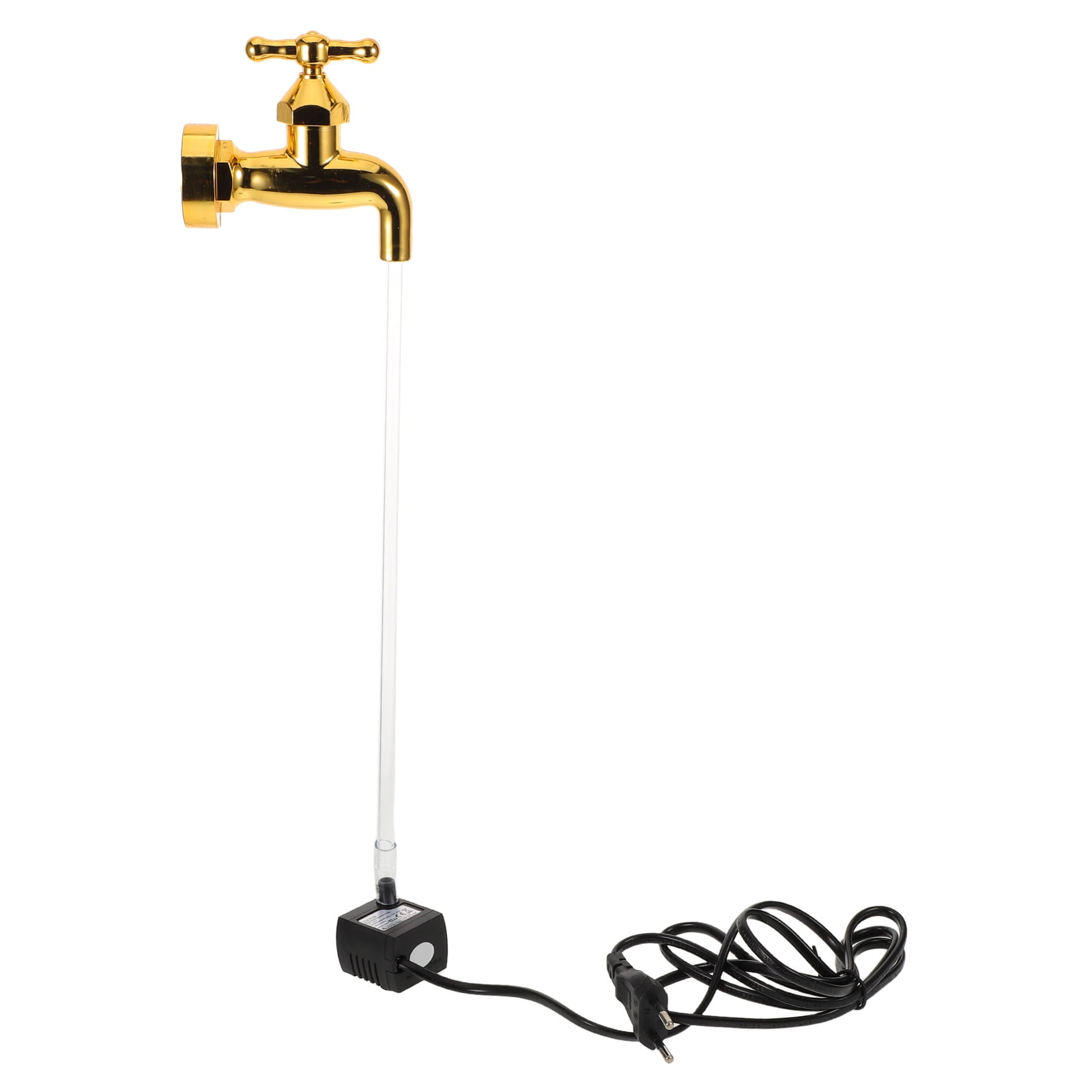 TABLZONE Golden Invisible Flowing Spout Plastic Fountain for Garden ...
