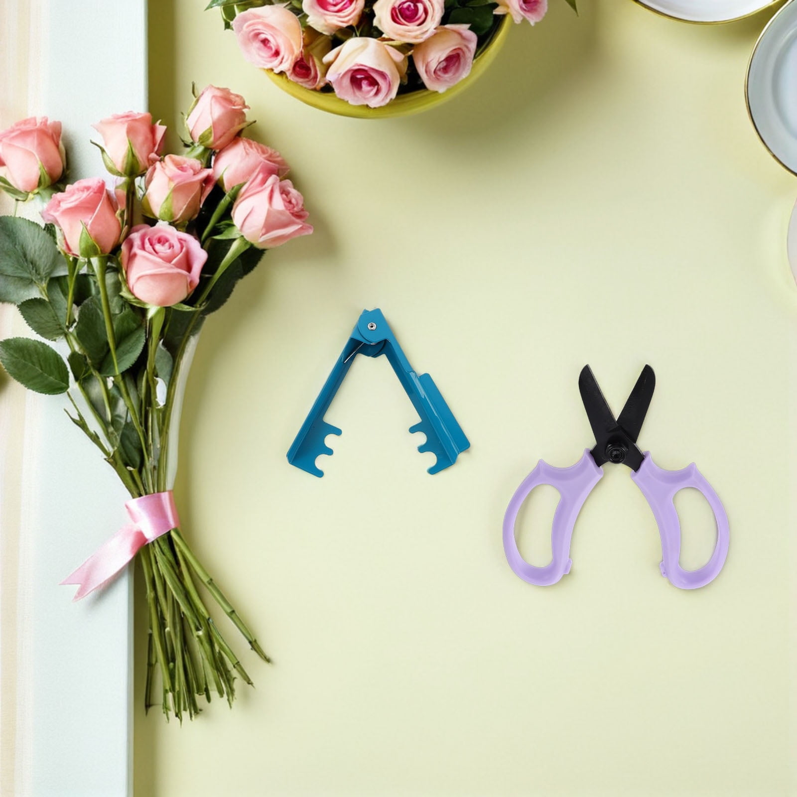 TABLZONE 1Set Ergonomic Rose Thorn Removal Tool with Floral Shears for ...