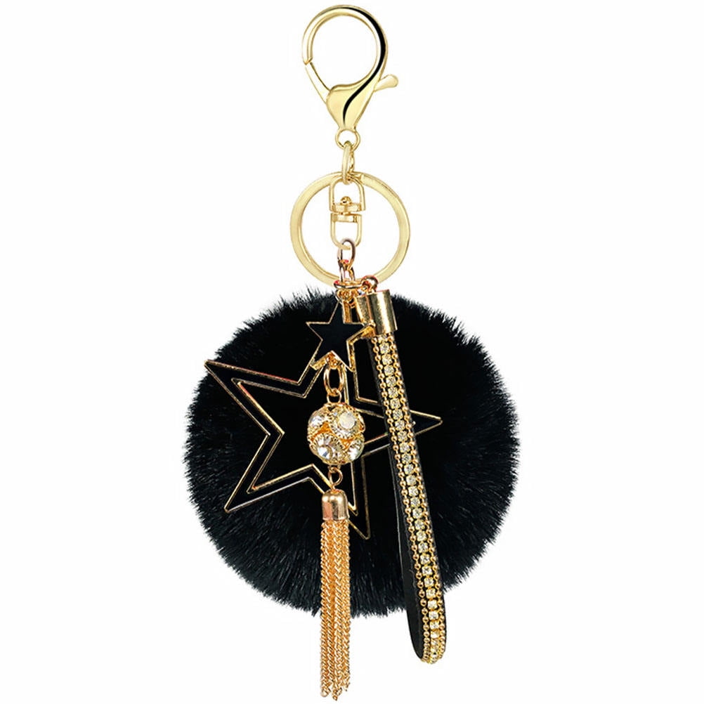 TABLZONE 1Set Pom Poms for Keychains with Multi Color for Decorative ...