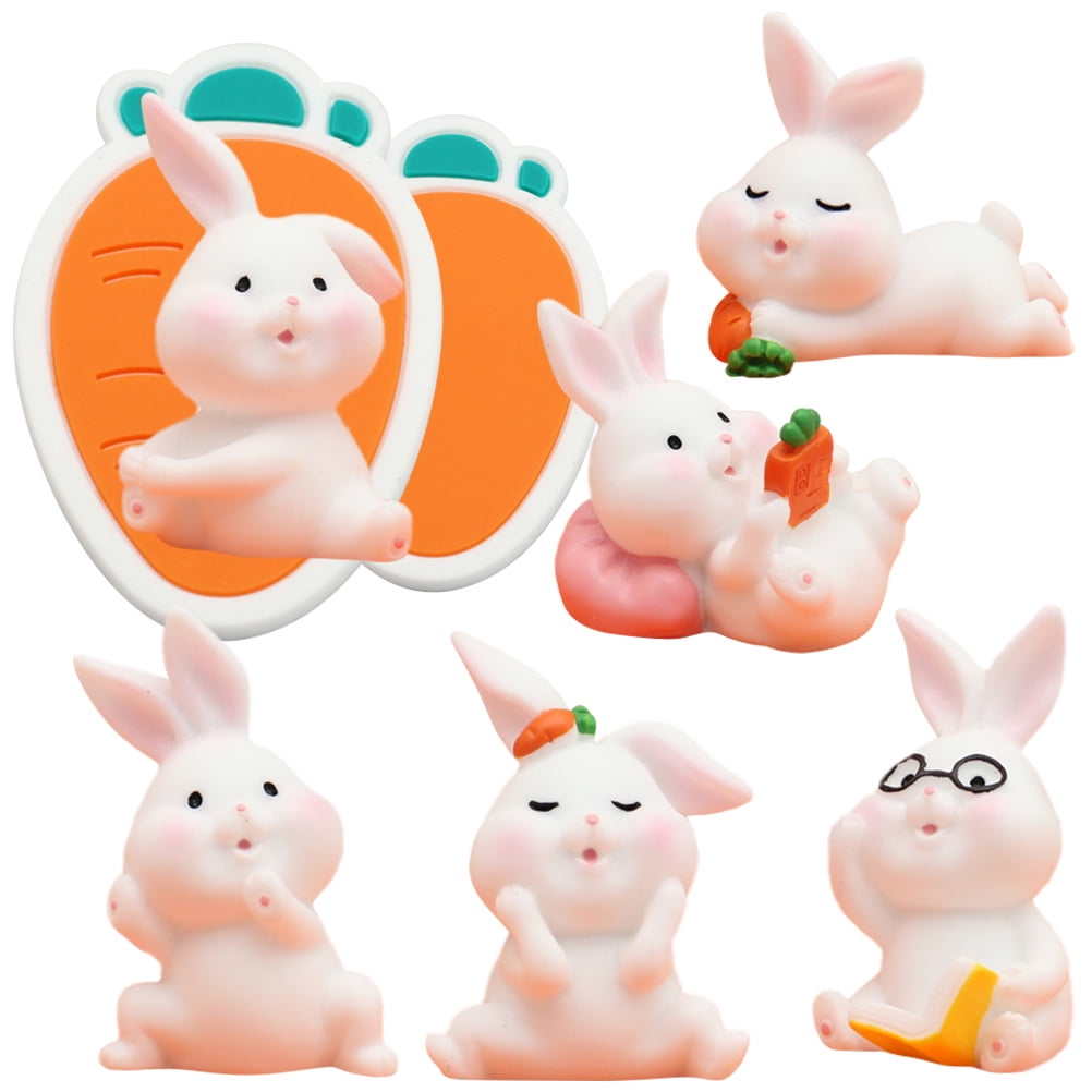 TABLZONE Assorted Color Figurines Set, Delicate Decorative Animal ...