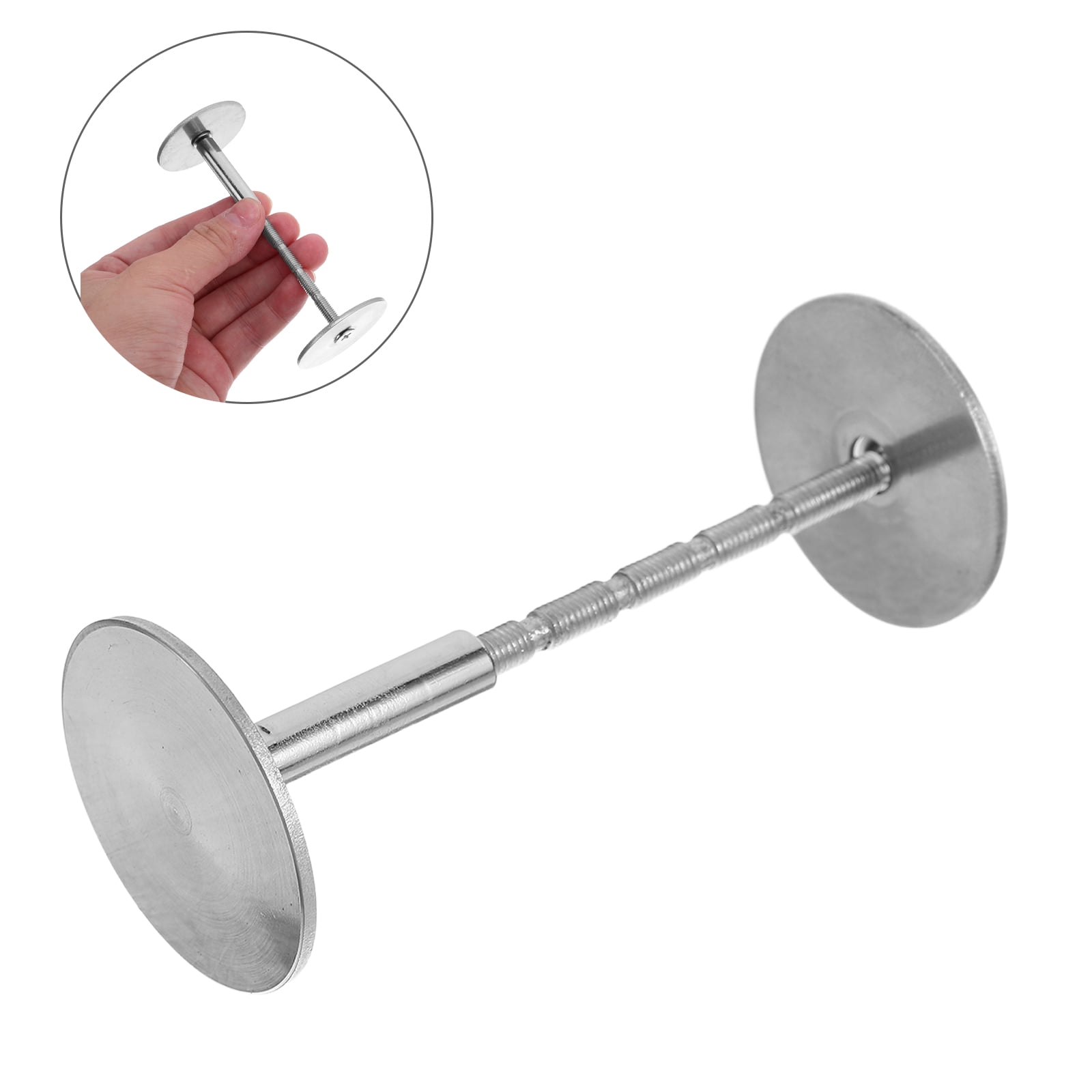 TABLZONE 1Set Stainless Steel Door Lock Cover Plate Round Hole Filler ...