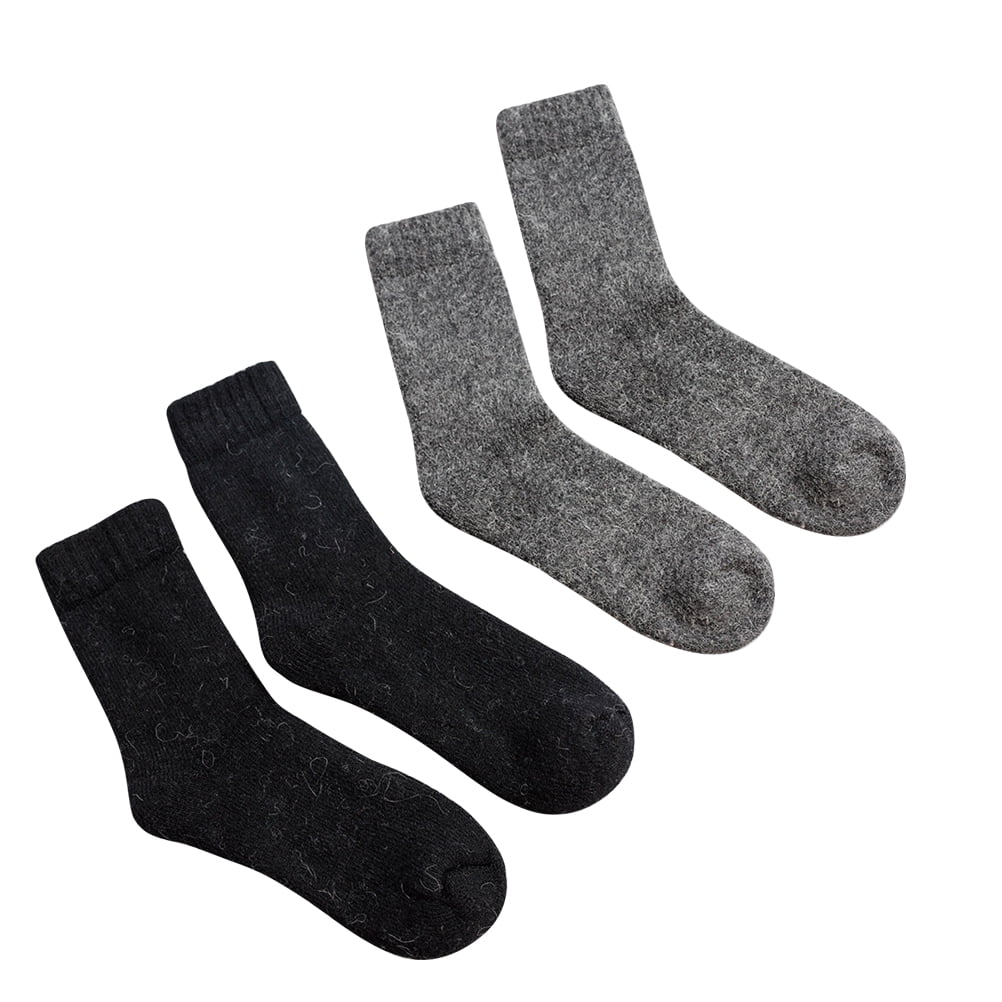 TABLZONE 2 Pairs Mens Thermal Socks Warm Assorted Color for Winter ...