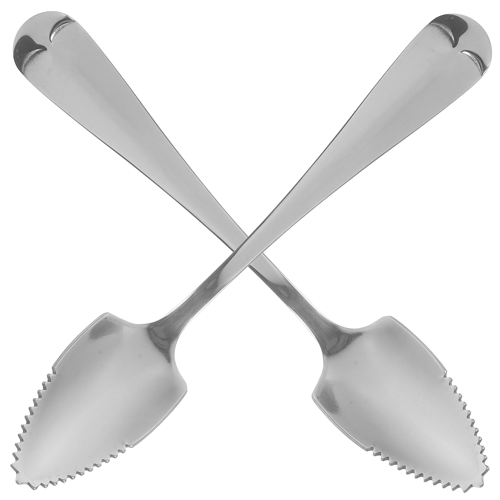 TABLZONE Serrated Edge Fruit Spoon Smooth Handle for Fresh Fruits 2Pcs ...