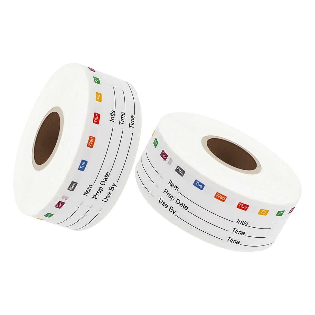 TABLZONE Removable Date Stickers for Food Containers Cold Resistant ...