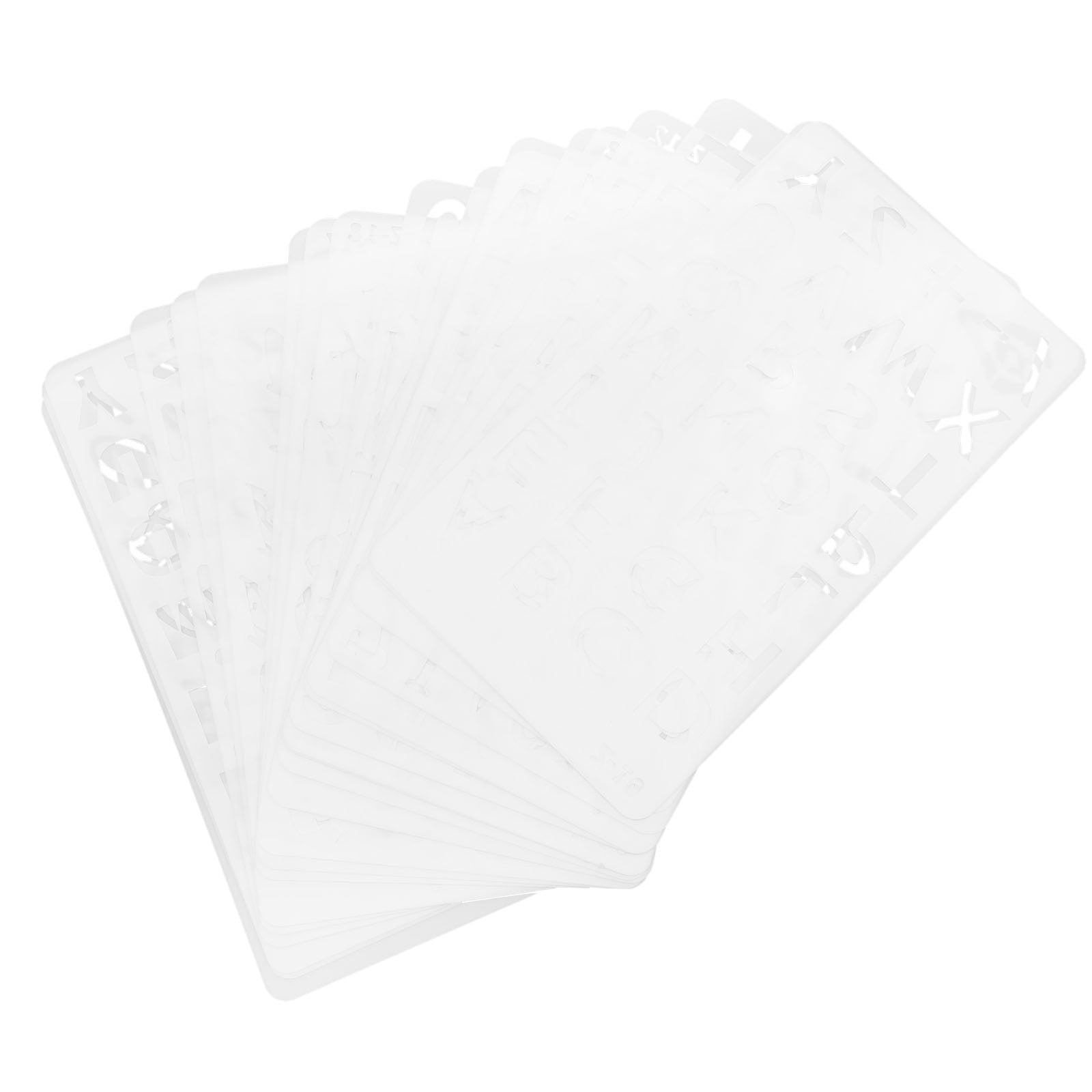TABLZONE Stencil Set Letter Templates Plastic 20 Sheets - Walmart.com
