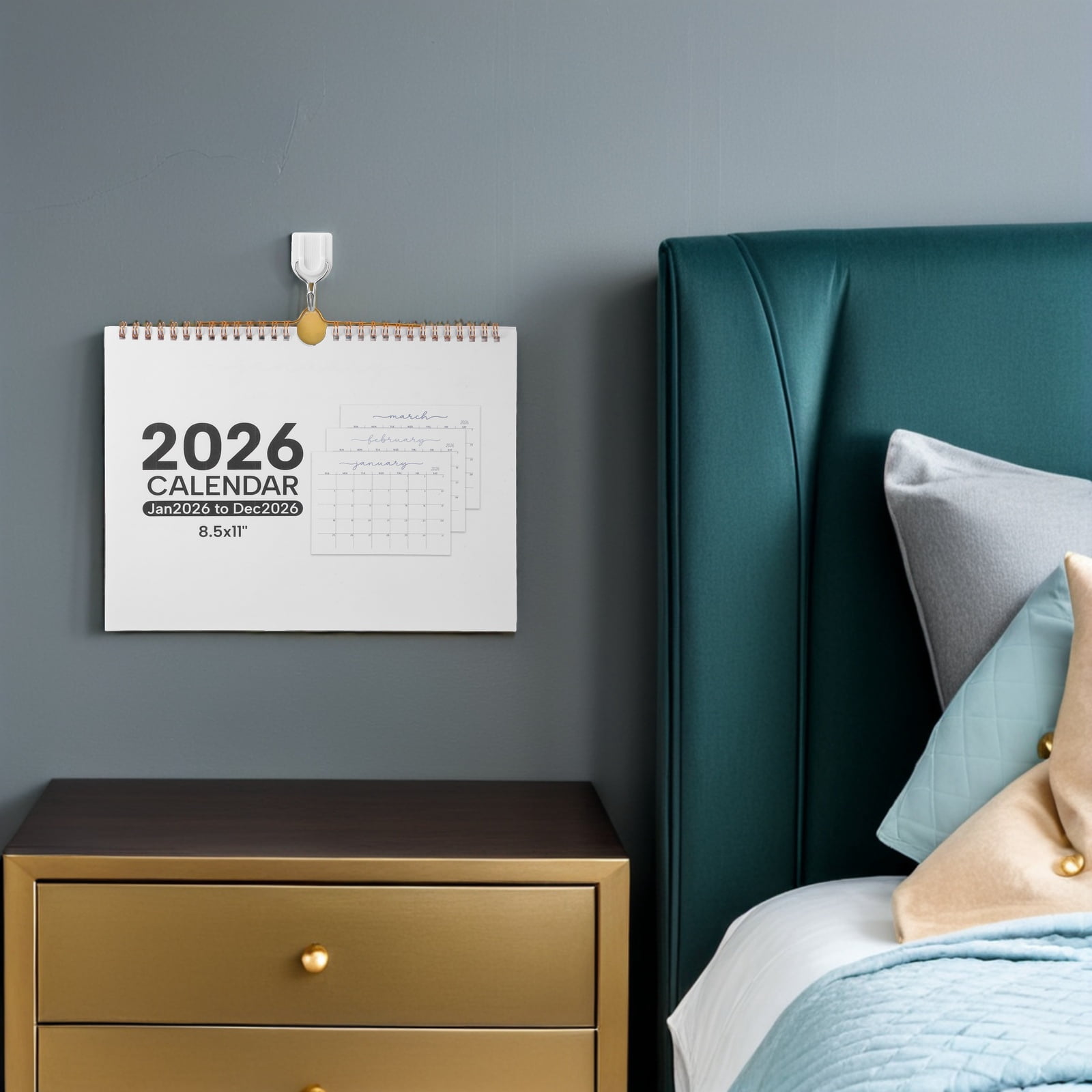 TABLZONE 2026 Monthly Planner Calendar White Paper Hanging for Planning ...