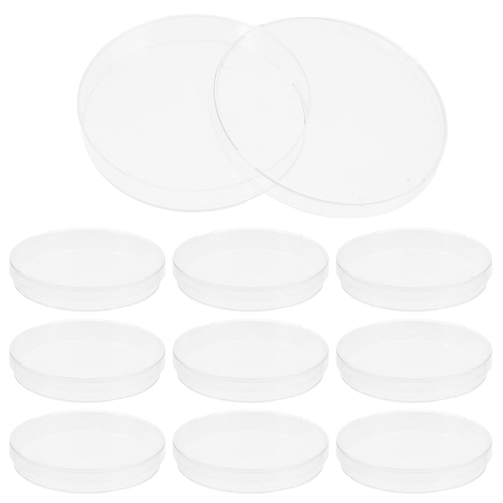 TABLZONE 20Pcs Petri Dish with Lid Transparent Plastic Small Petri Dish ...