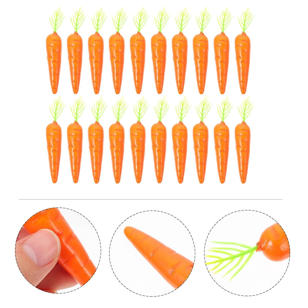 TABLZONE Foam Assorted Color Imitation Carrot Model for Home Decor ...