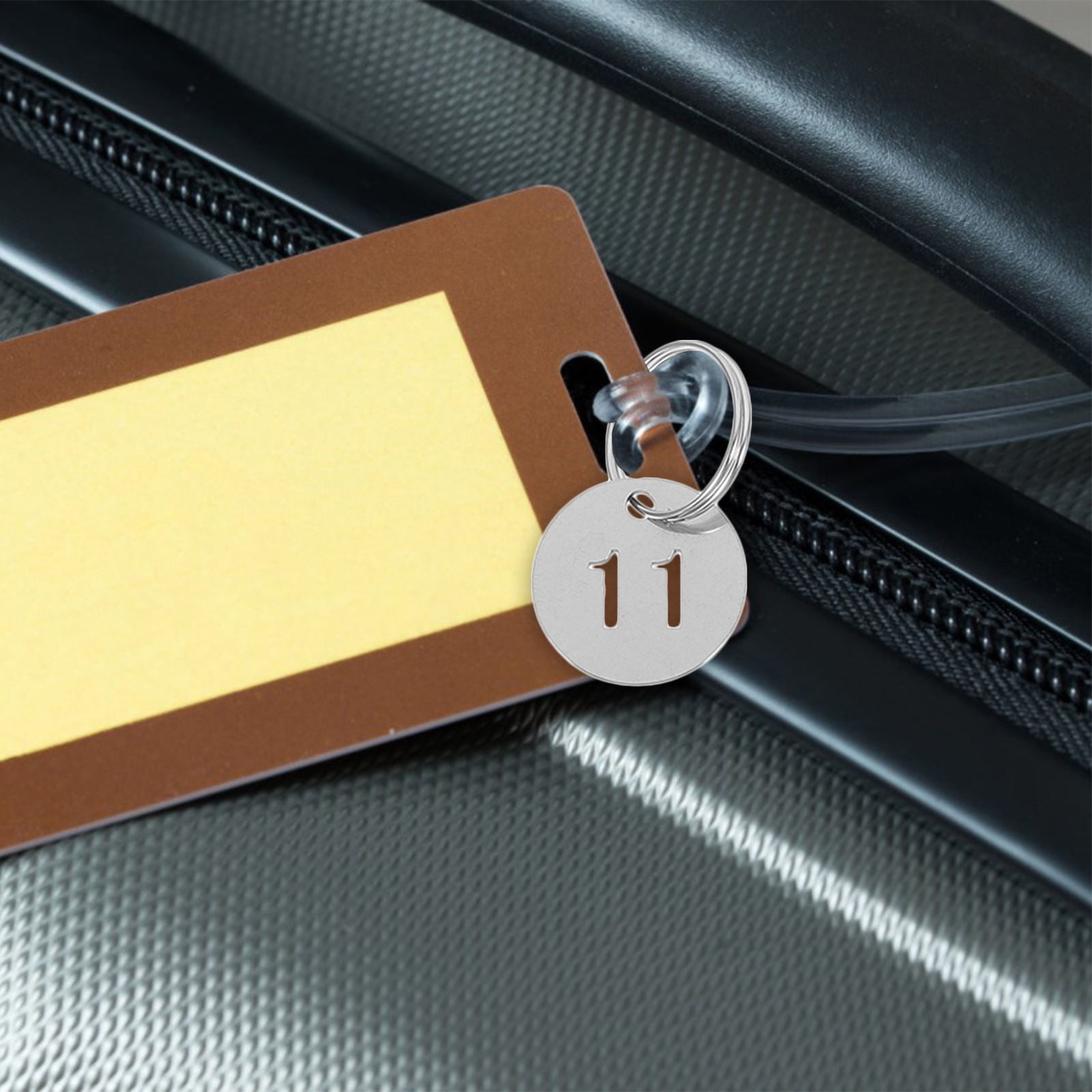 TABLZONE 20Pcs Hanging Number Tags Metal Numbered Tags Stainless Steel ...