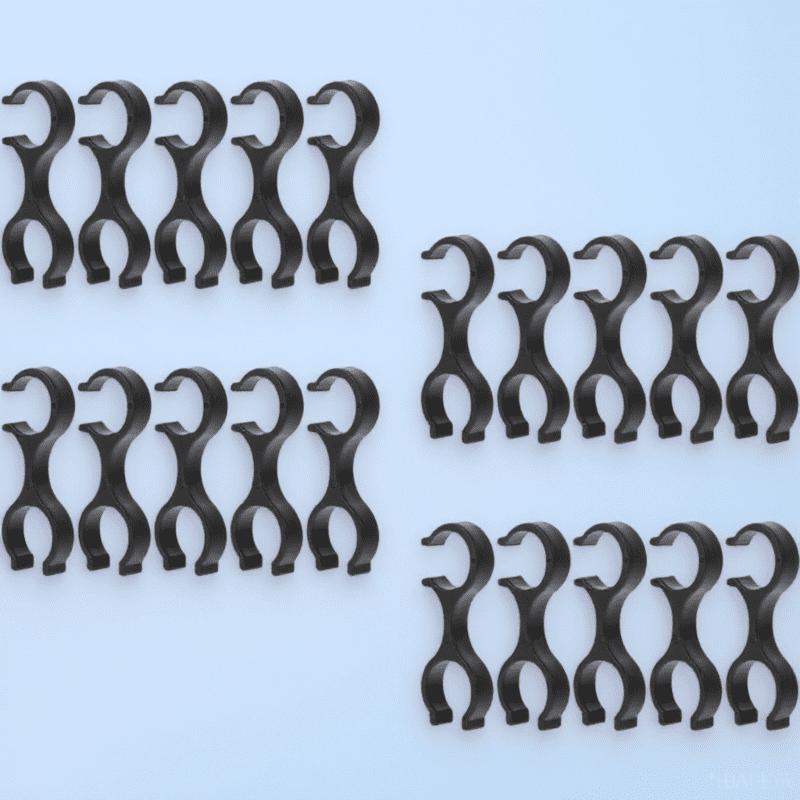 TABLZONE Trekking Pole Clips Black Plastic for Trekking Poles ...