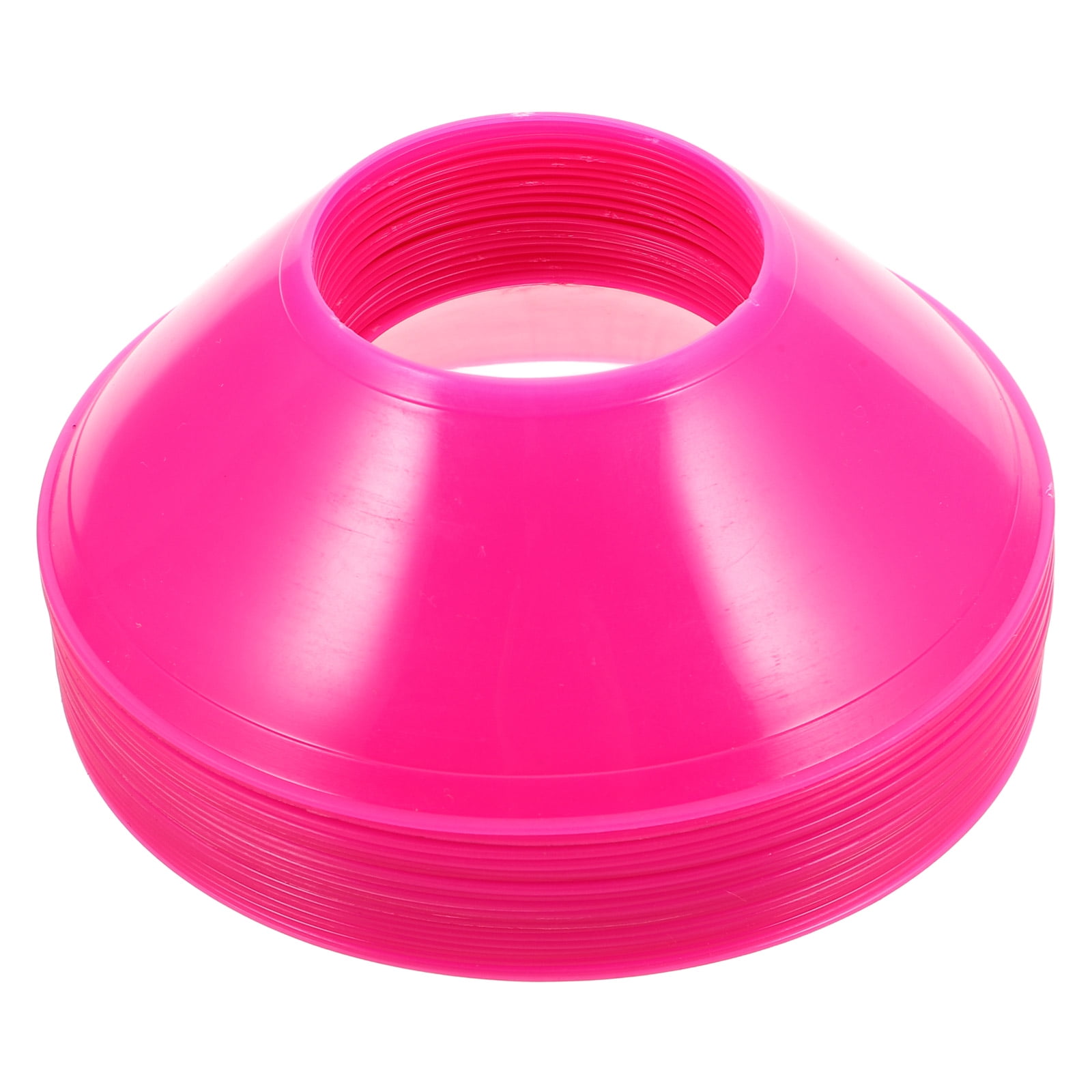 TABLZONE 20Pcs Sports Agility Cones Rosy Plastic for Field Marking ...