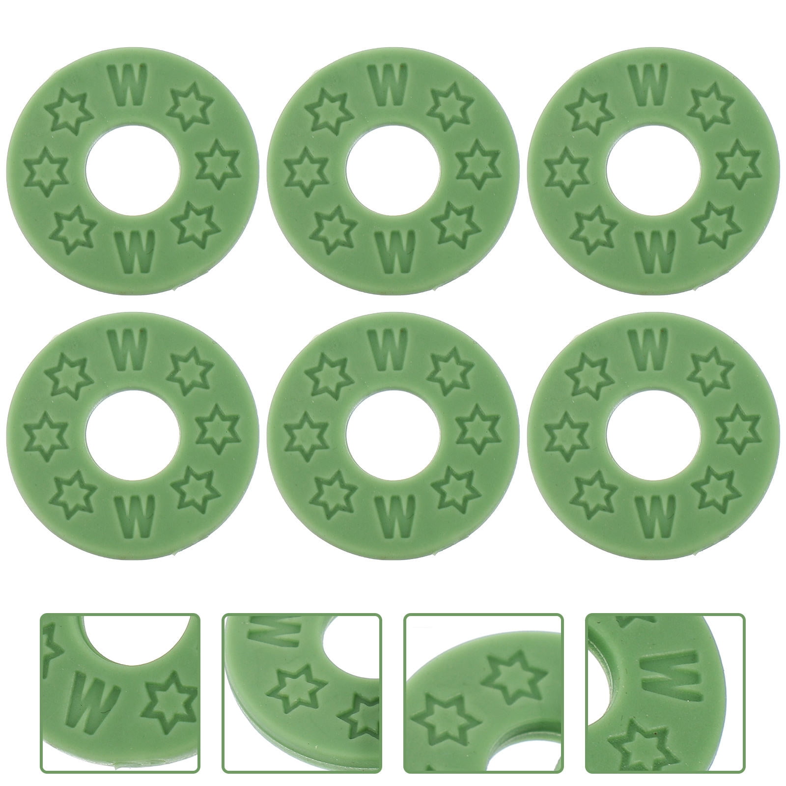 TABLZONE 20Pcs Guitar Strap Gaskets Silicone Anti Skid Pads for Guitar ...