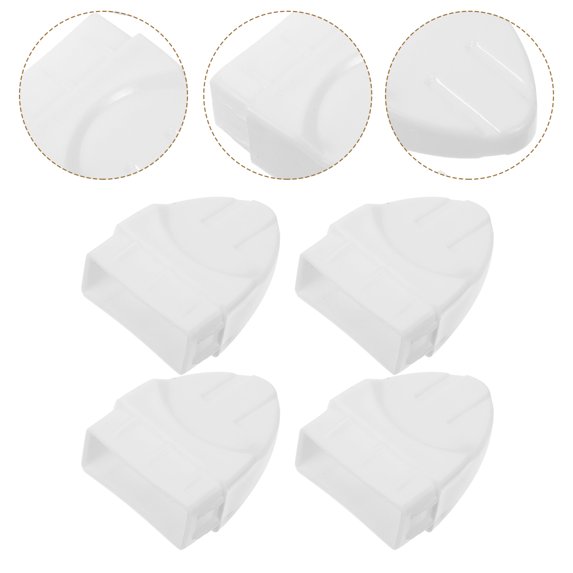 TABLZONE 20Pcs Plastic Post Caps Decorative White Covers for Yard ...