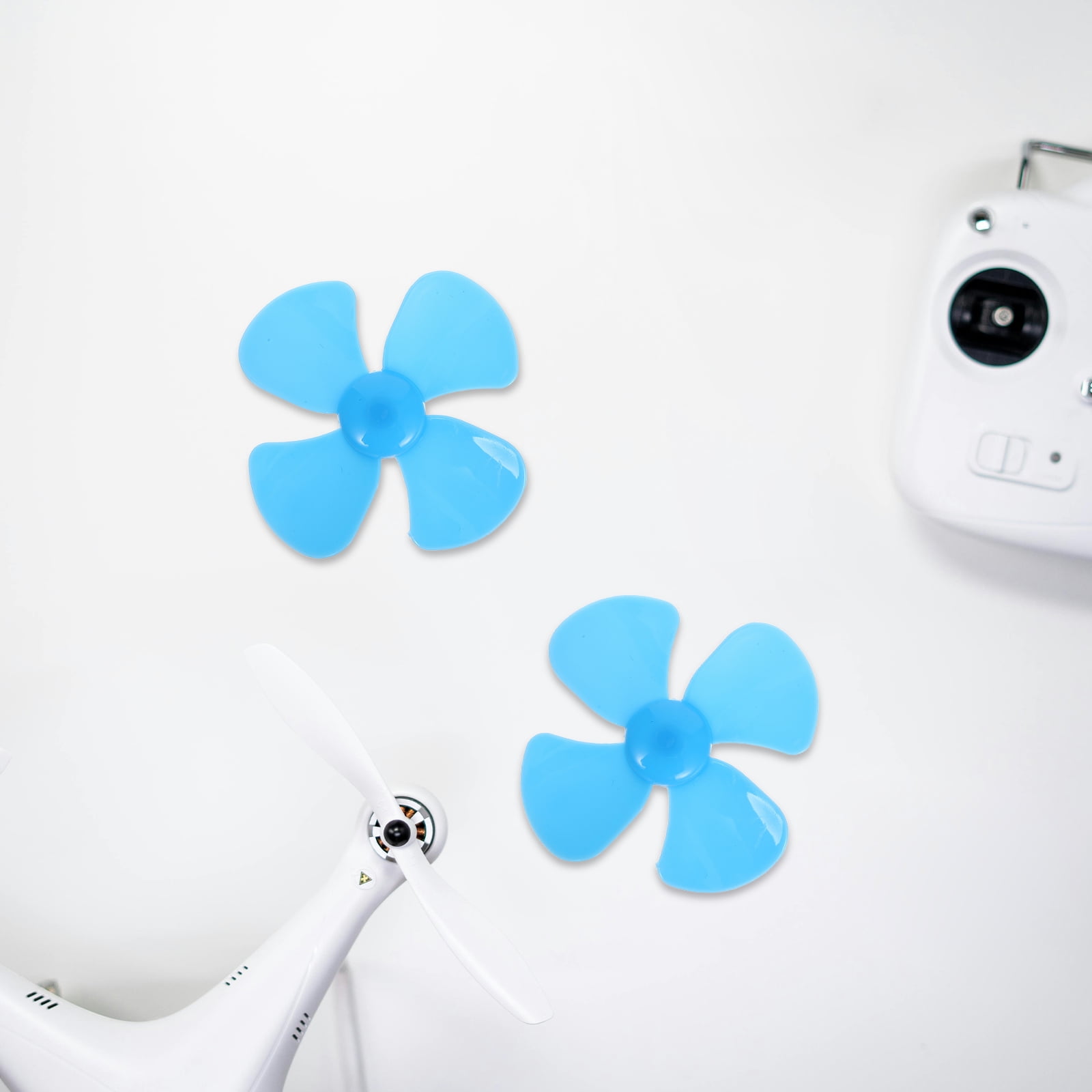 TABLZONE 20pcs Plastic 4-Leaves Fan Blade Blue Mini Fan Blades for ...