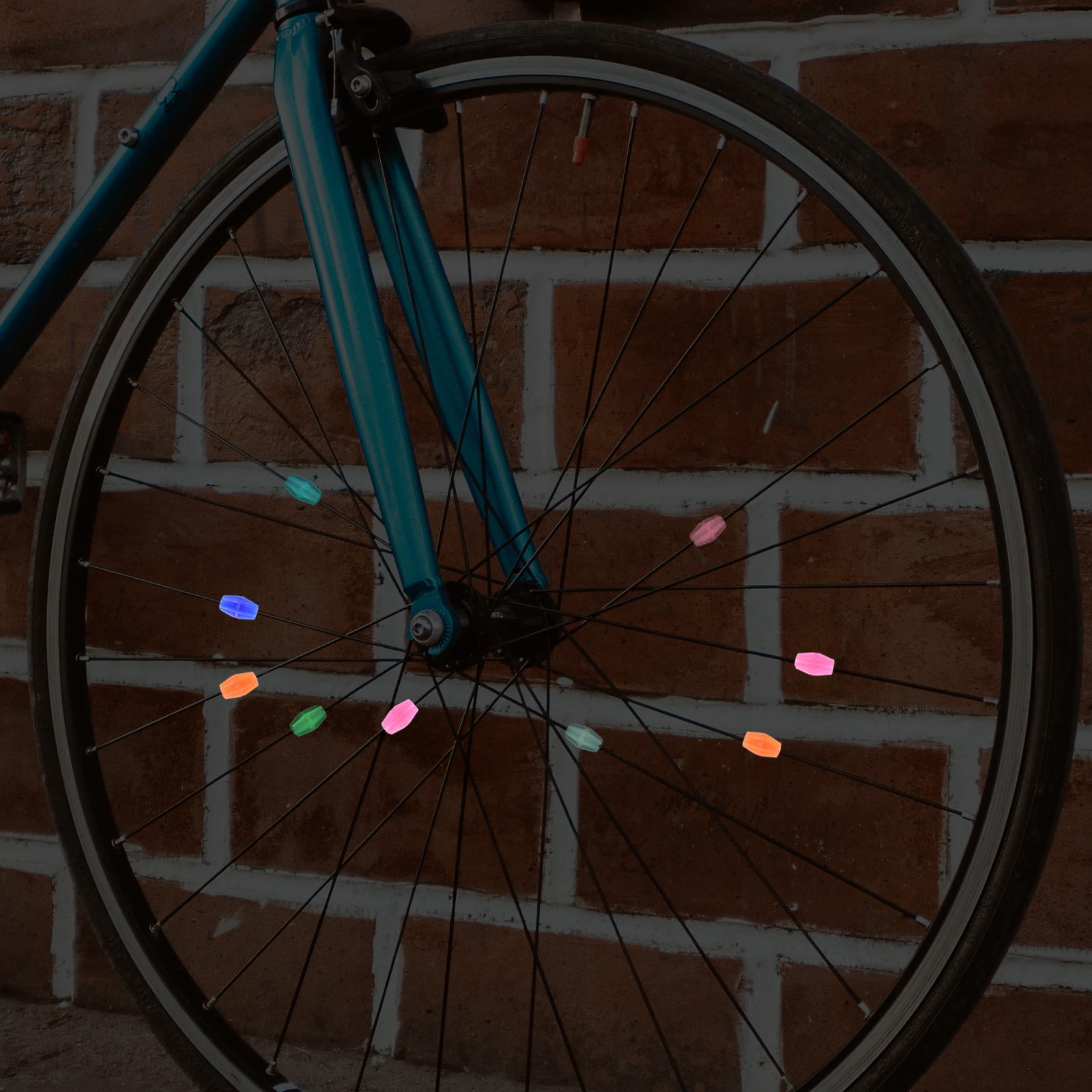 TABLZONE 216Pcs Assorted Color Plastic Clip Beads for Bicycle Spokes ...