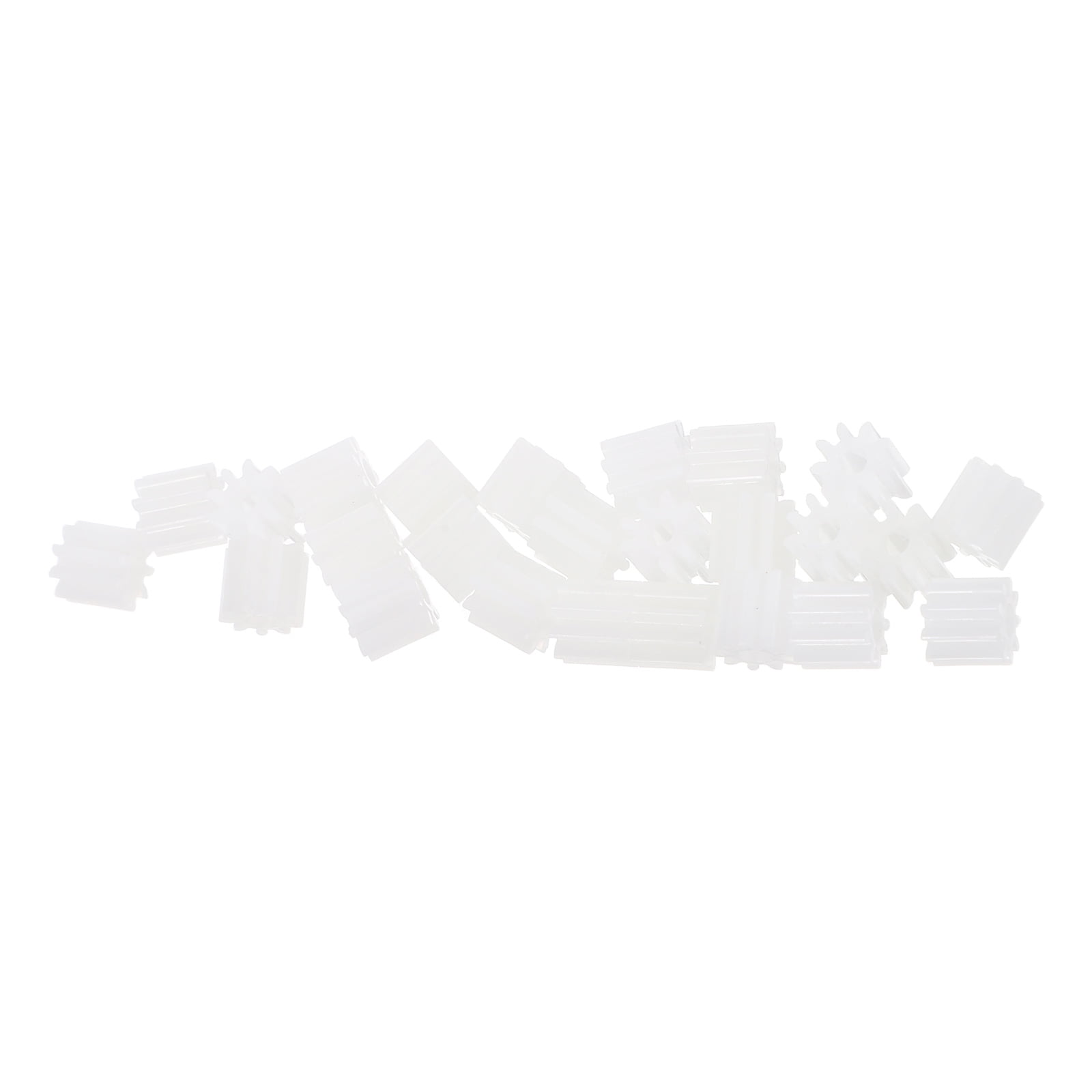 TABLZONE 25Pcs White Plastic Gears for Robot Model Building Gear Set ...