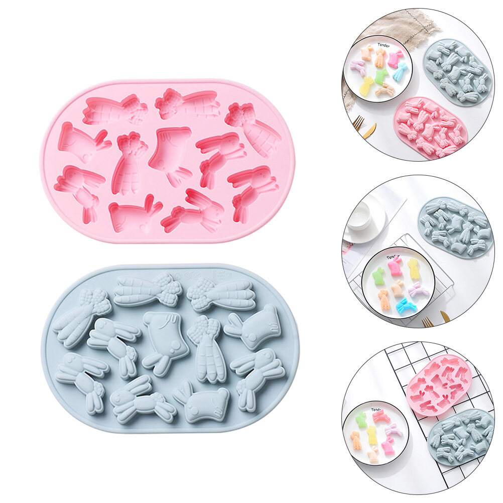 TABLZONE 2Pack Silicone Candy Molds Assorted Color for Chocolate Making ...