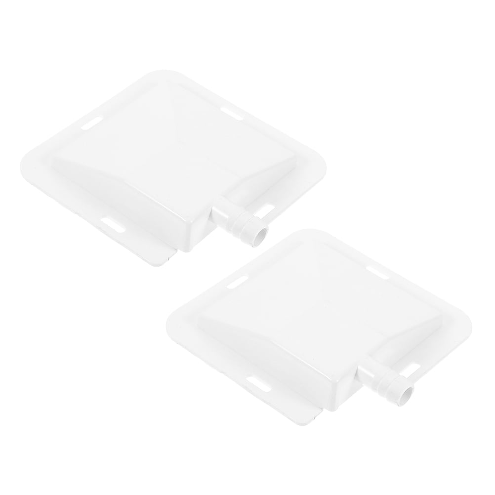 TABLZONE 2Pcs Portable Ac Drain Pan White Plastic Water Collector with ...