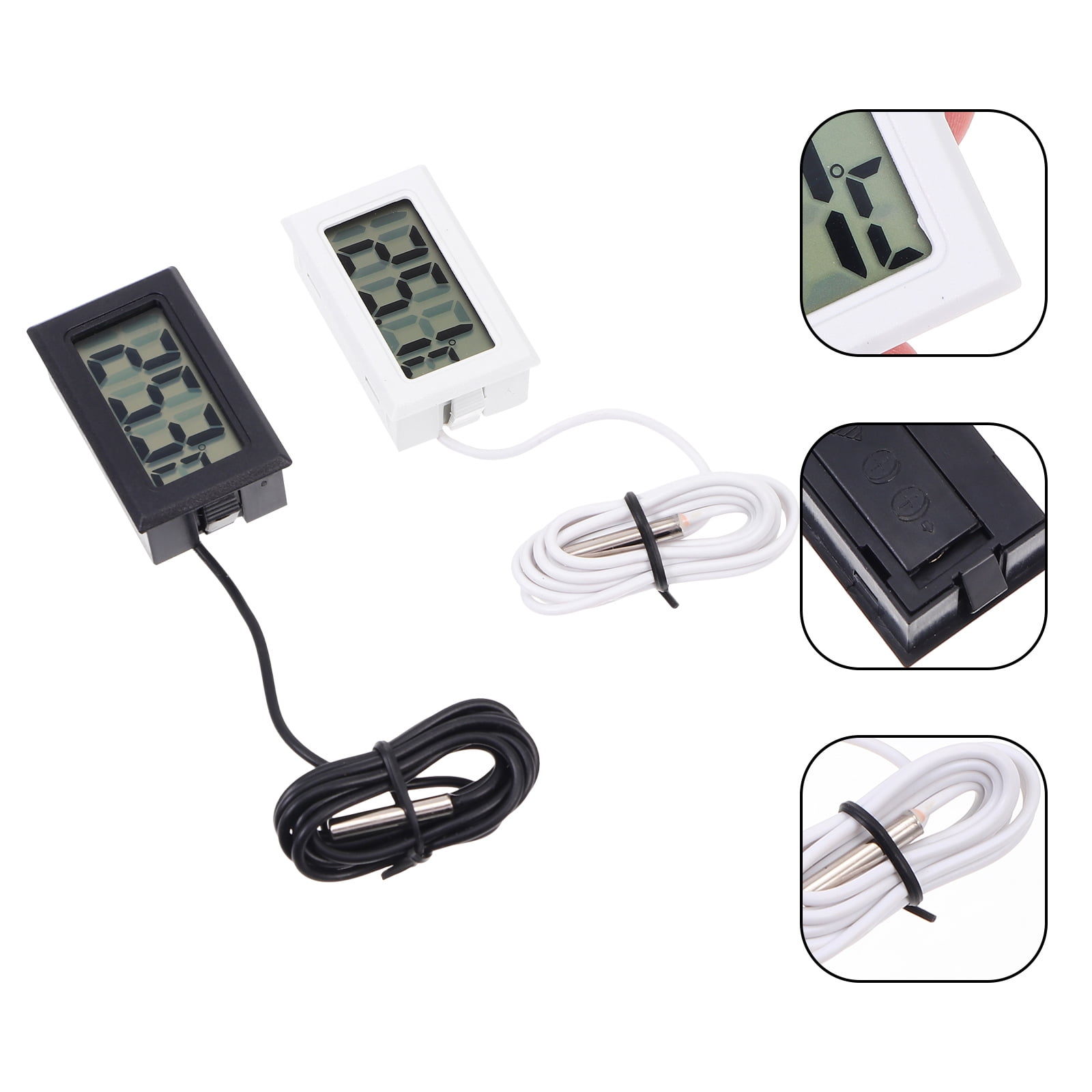 TABLZONE 2Pcs Electronic Thermometer Temperature Display for Home ...
