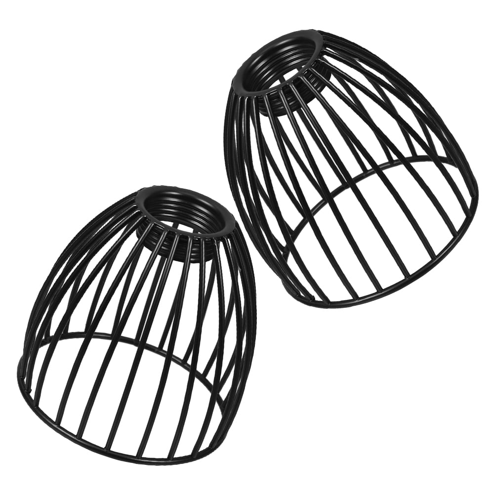 TABLZONE Vintage Lamp Shade Ceiling Light Cover Shade Iron Black 2Pcs ...