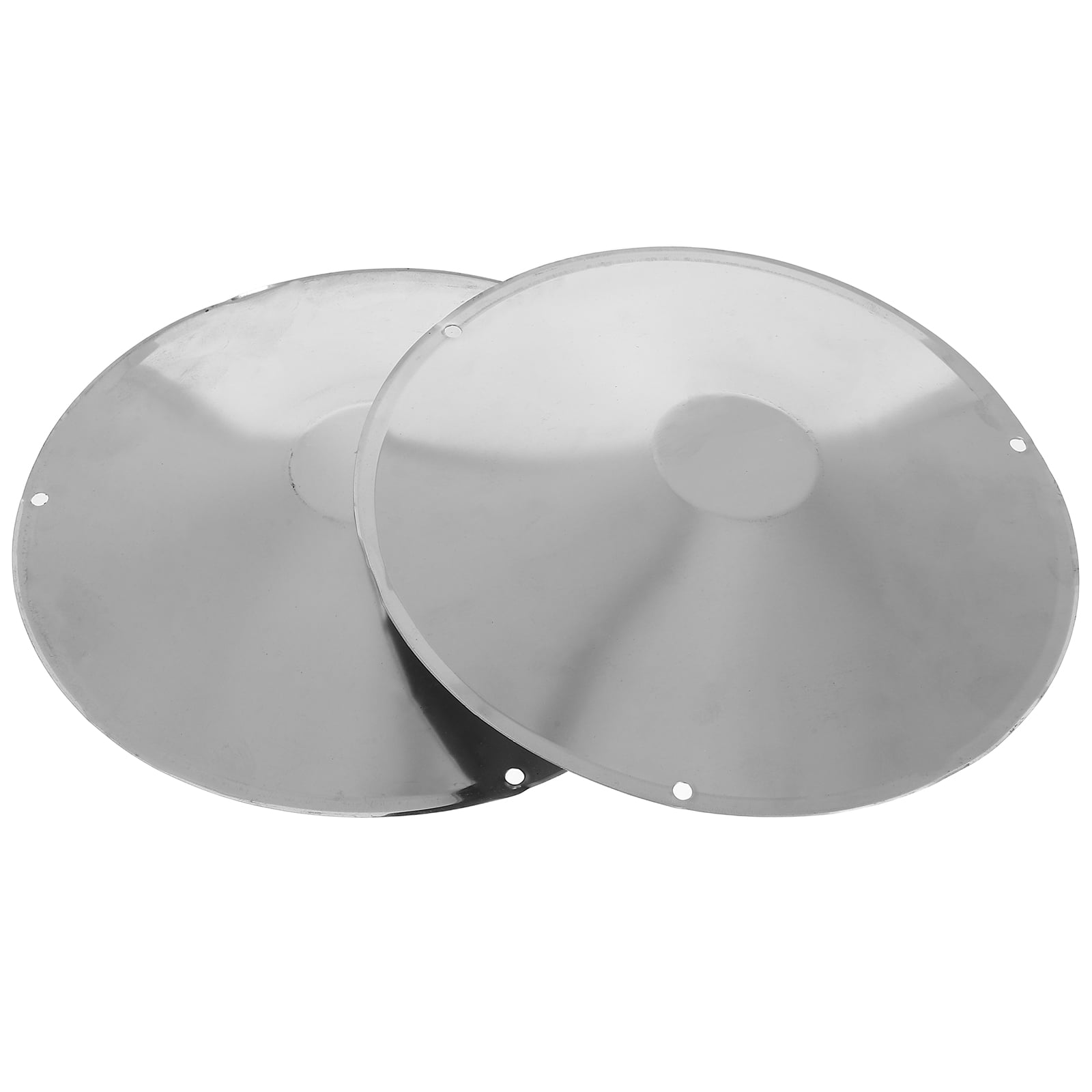 TABLZONE 2Pcs Metal Sprinkler Shields Silver Stainless Steel Deflector ...