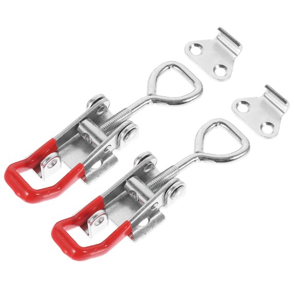 TABLZONE 2Pcs Metal Toggle Clamp Latch Heavy Duty Adjustable Pull Latch ...