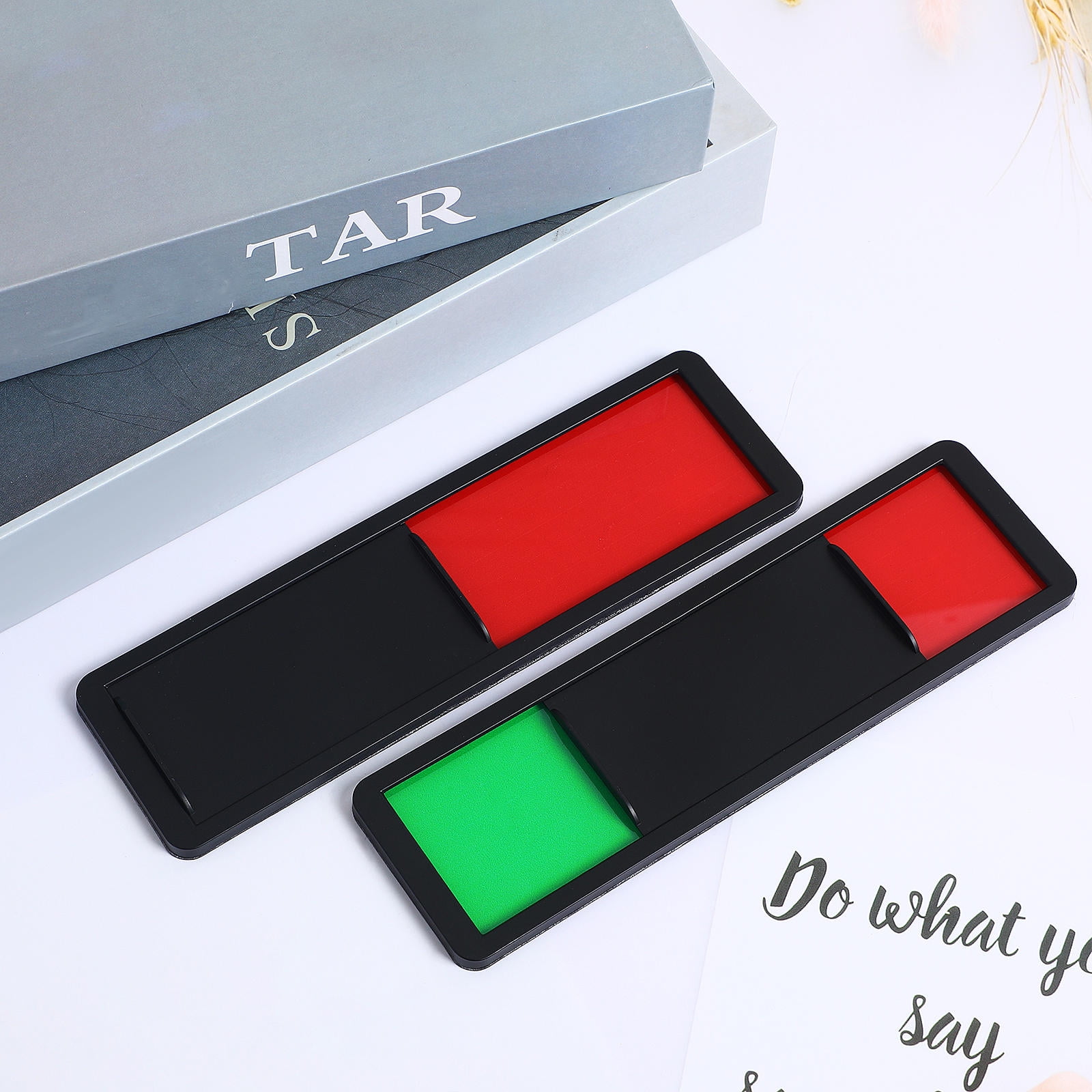 TABLZONE 2Pcs Room Status Indicator ABS Silver for Restroom - Walmart.com