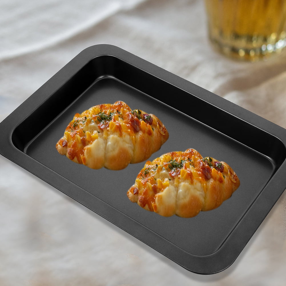 TABLZONE 2Pcs Small Roasting Pan Carbon Steel Non Stick Rectangle ...