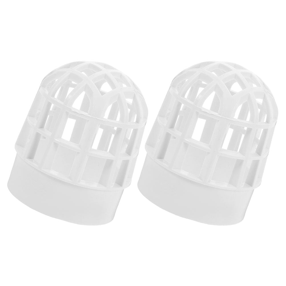TABLZONE 2Pcs White PVC Downspout Mesh Guard for Roof and Balcony Drain ...