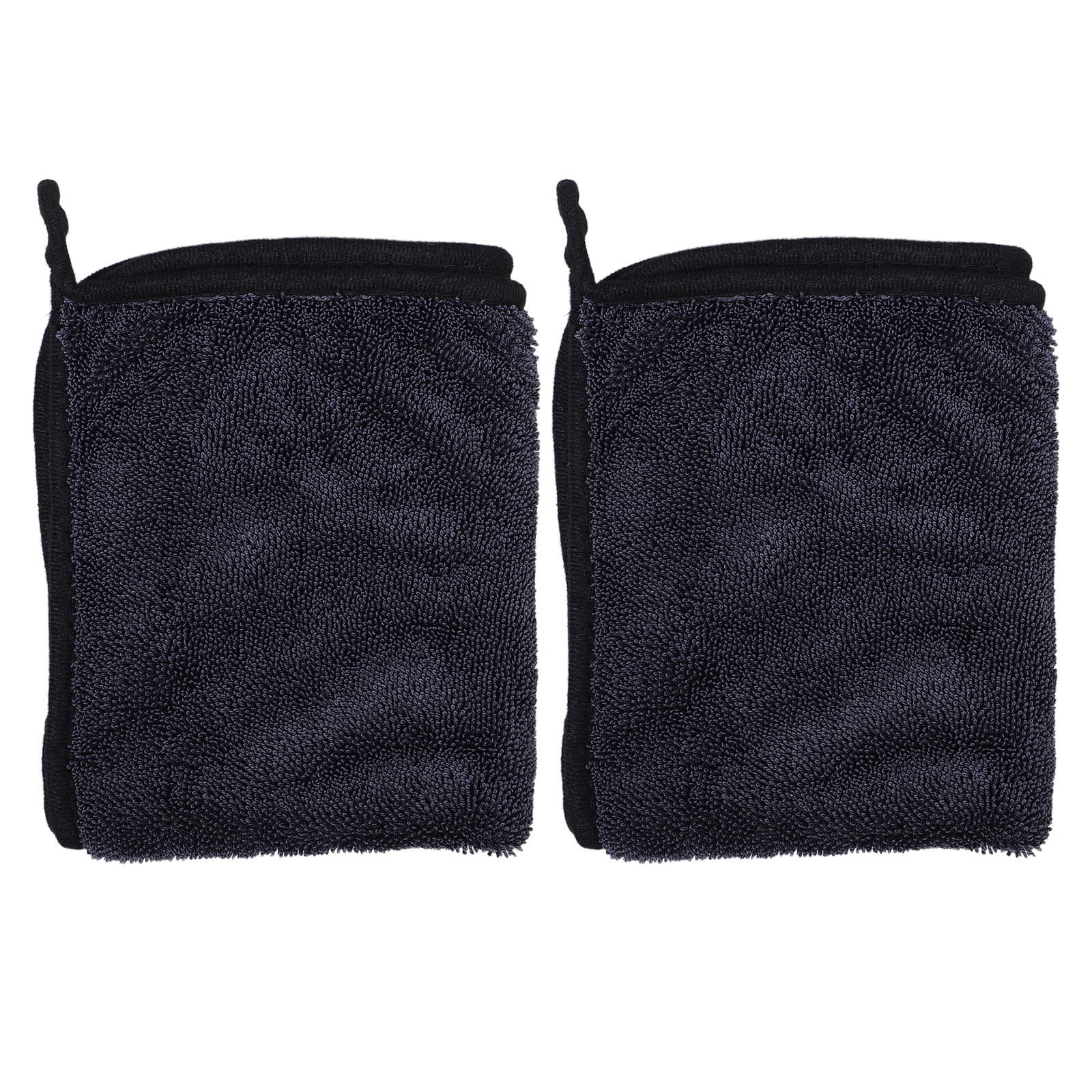 TABLZONE 2Pcs DualSided Car Wash Rags for Washing Dark Grey Microfiber ...
