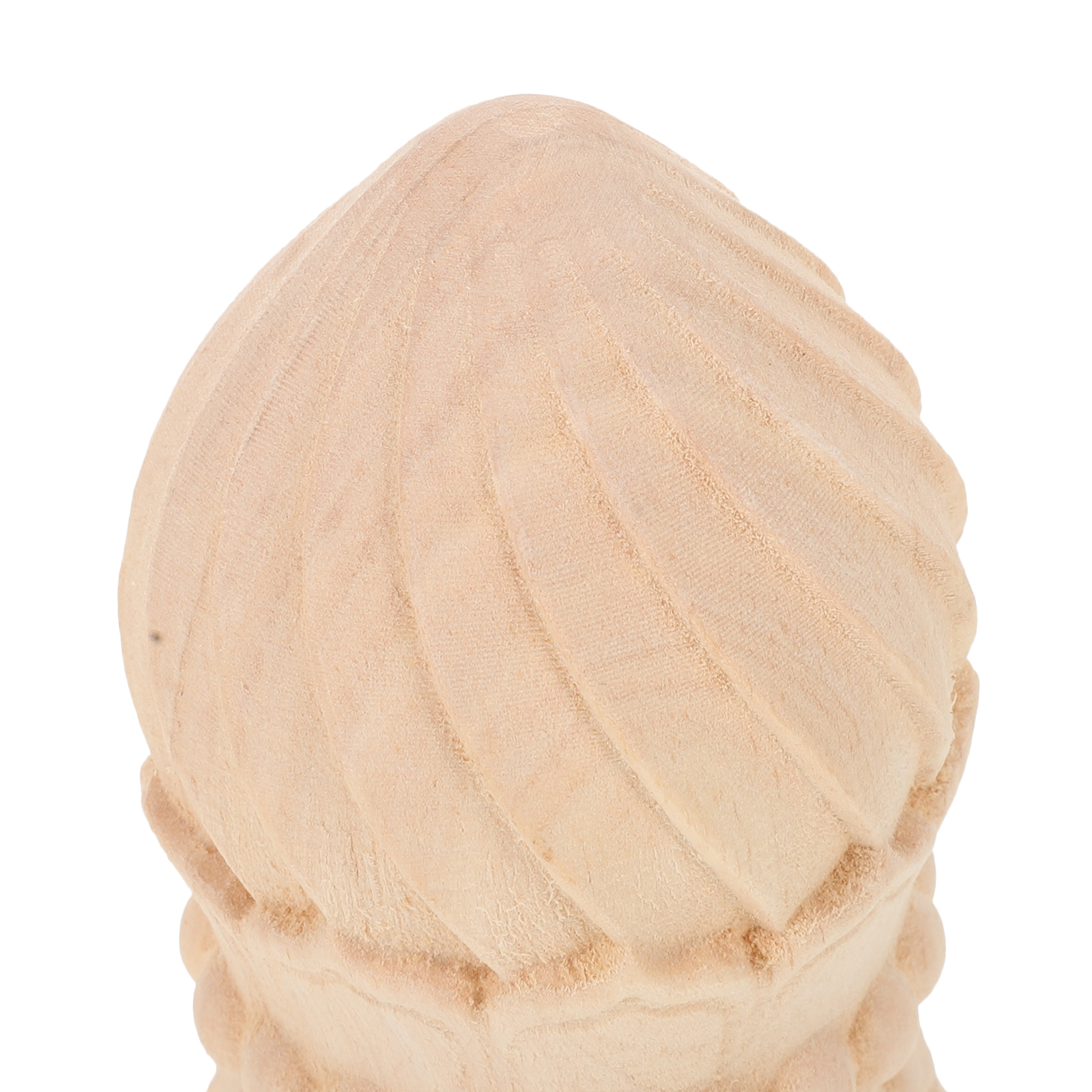 TABLZONE 2pcs Unfinished Wood Finials Smooth Round Finial Ends For ...