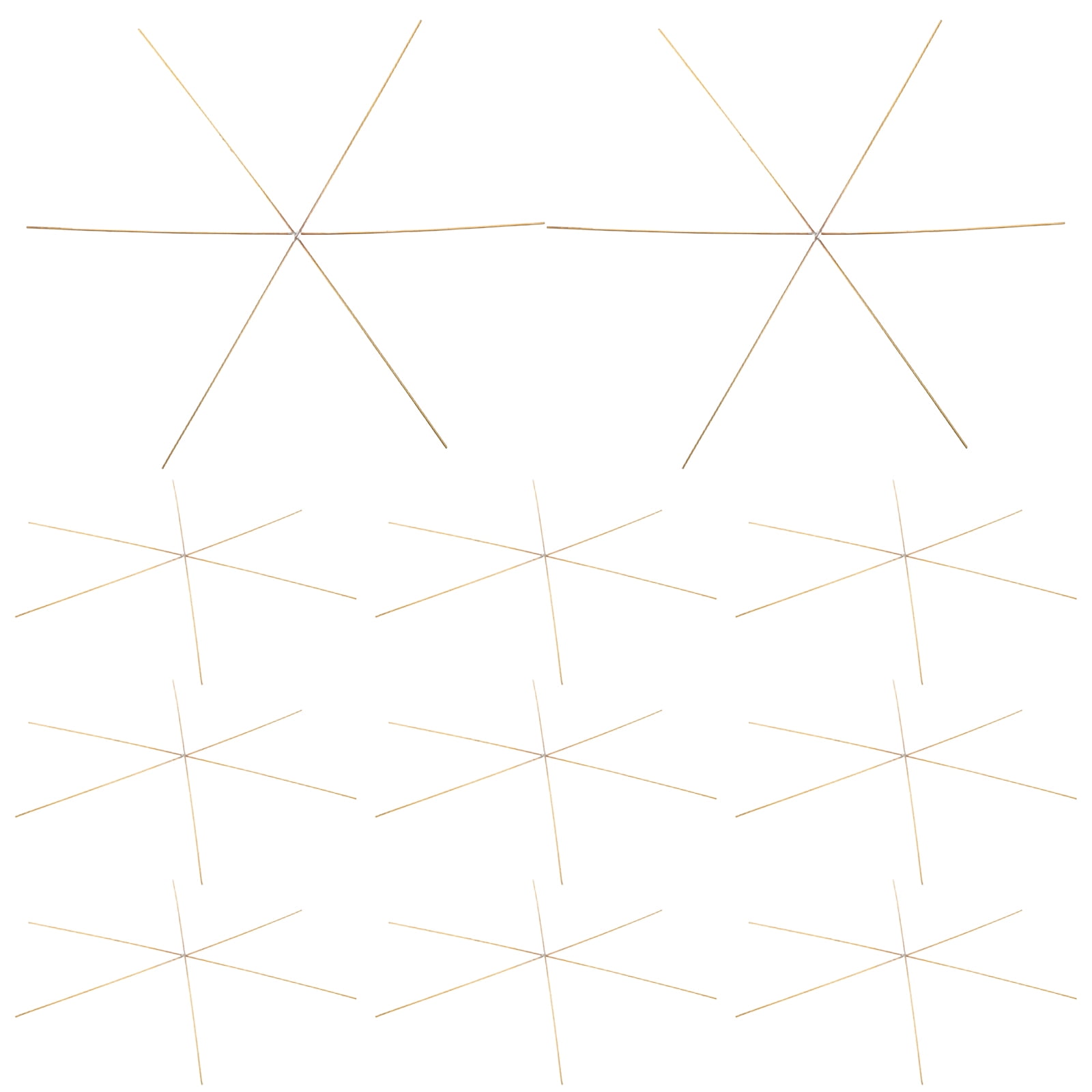 TABLZONE 30Pcs Golden Metal Snowflake Wire for Handmade Christmas ...