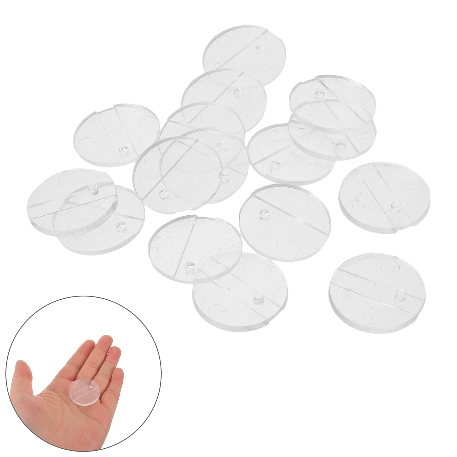 TABLZONE 30 Pieces Clear Plastic Display Stands for Figurines, Model ...
