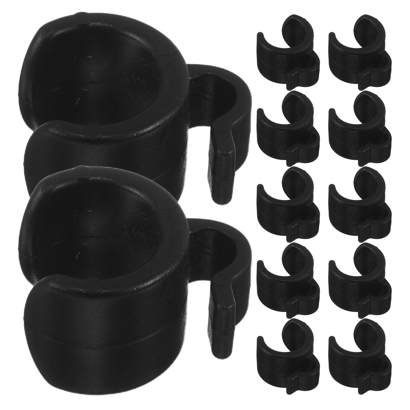 TABLZONE 30Pcs Live Streaming Cable Clips Black Plastic Mic Stand Clip ...