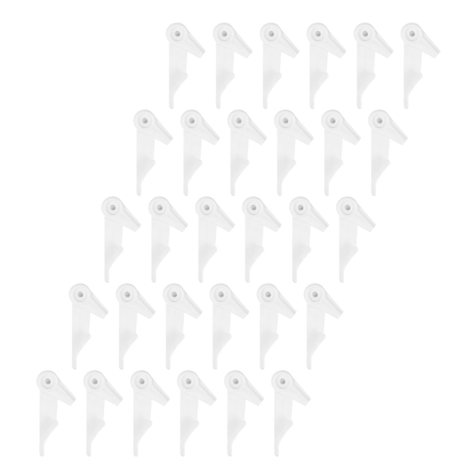 TABLZONE 30Pcs White Ceiling Lamp Clasp Plastic Fixed Clips for Secure ...
