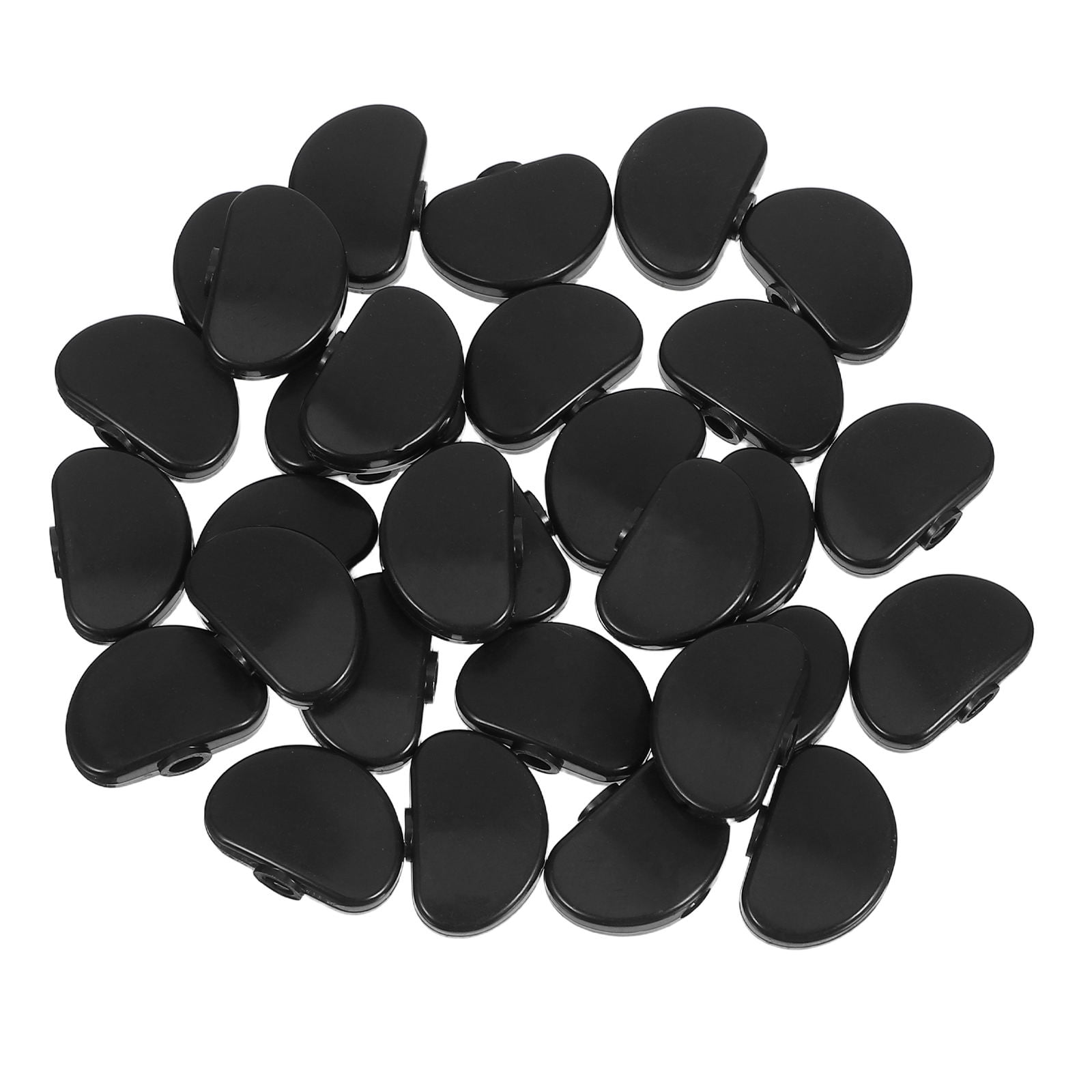 TABLZONE 30Pcs Plastic Guitar Tuning Knobs Black for Acoustic Electric ...