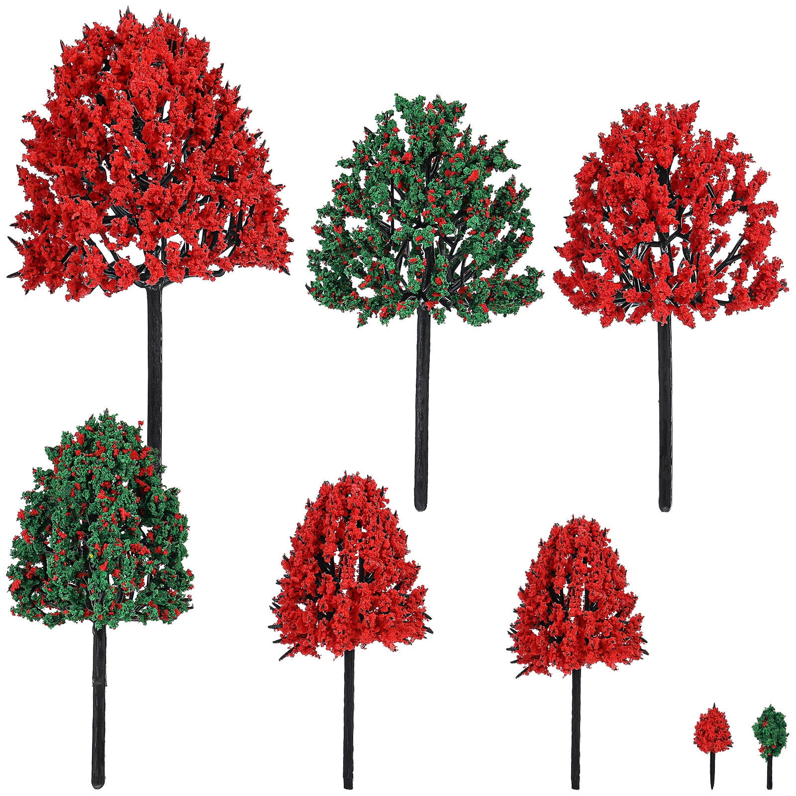 TABLZONE 38Pcs Realistic Plastic Model Trees for Diorama Crafts and ...