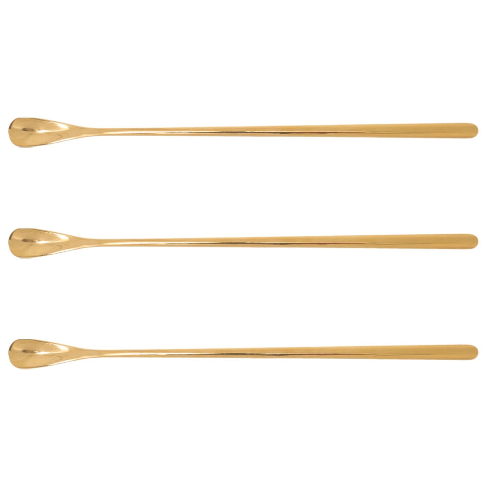 TABLZONE Set of 3 Reptile Feeding Spoons Stainless Steel Golden Color ...