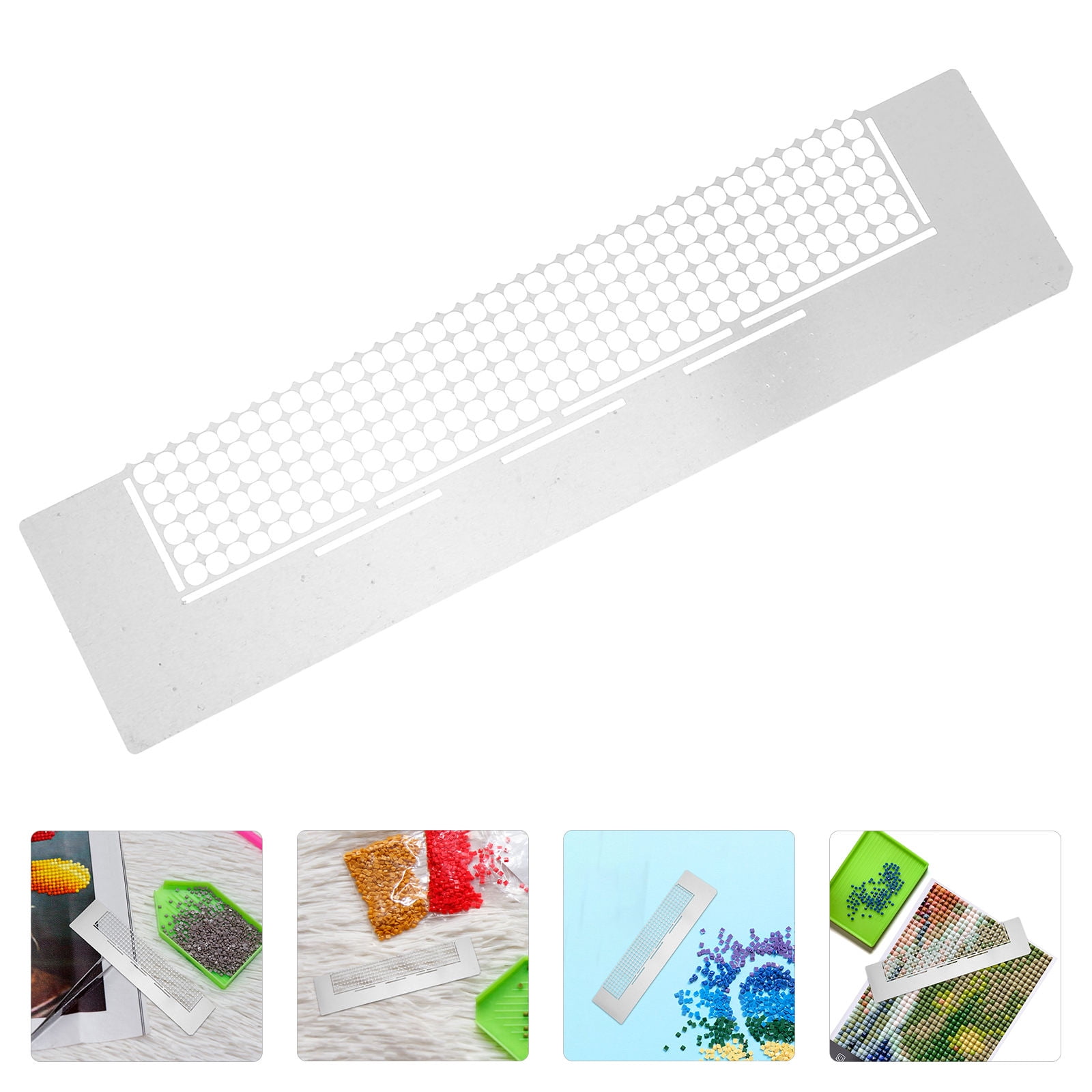 TABLZONE DIY Craft Rulers, Silver Stainless Steel, Precise Drawing Fix ...