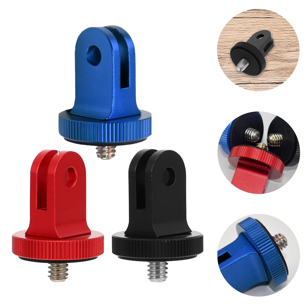 TABLZONE Action Camera Adapter Set 3Pcs Non- Serrated Aluminum Mounts ...