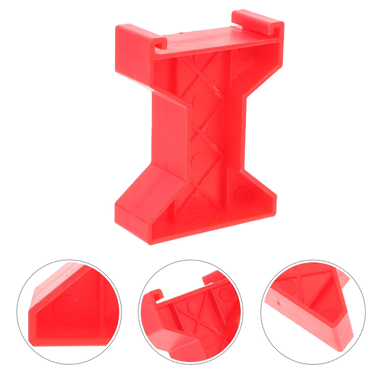 TABLZONE Arc-Shaped Red Plastic Train Bridge Support for Outdoors 3Pcs ...