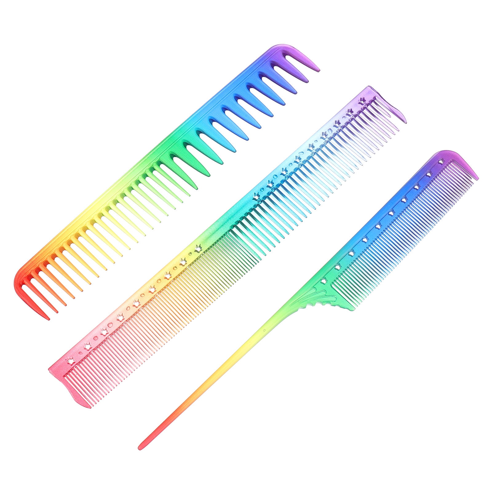 TABLZONE Multi Colored Hair Cutting Comb Set for Home Use Plastic ...
