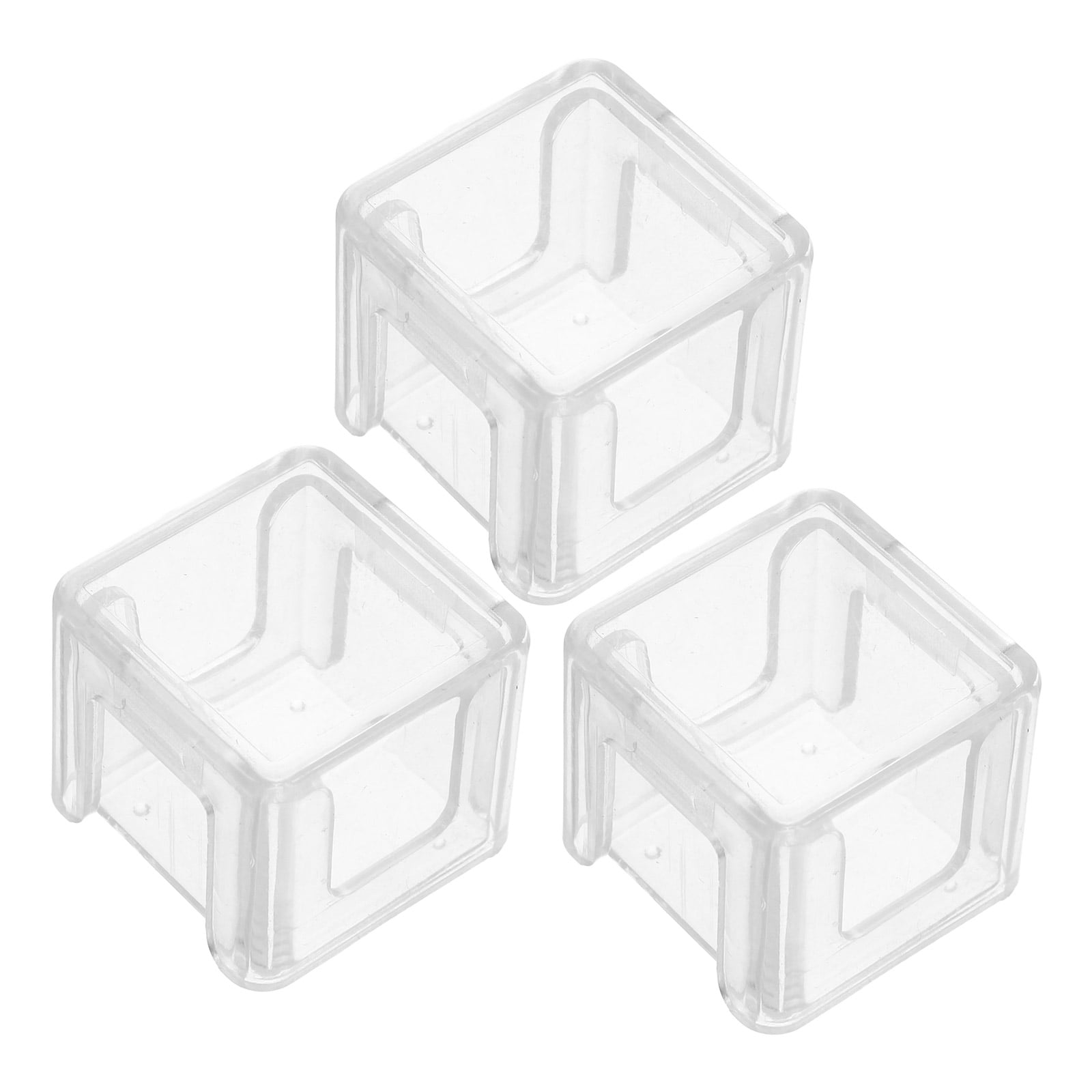 TABLZONE 3Pcs Transparent Pool Cue Chalk Box Clear Acrylic Case for ...